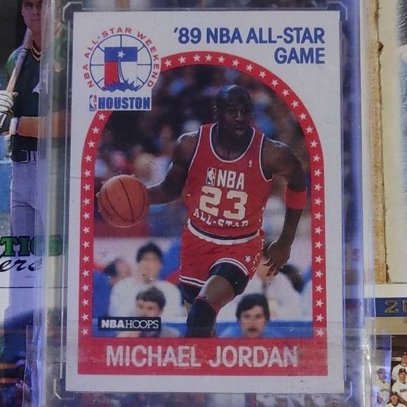 NBA properties | Toys | Michael Jordan And Magic Johnson Card Lot ...